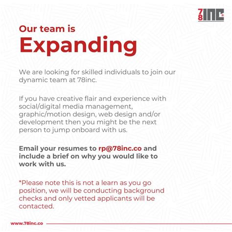 78inc On Linkedin Joinourteam Nowhiring Dynamicworkplace Creativeopportunity Join78inc…
