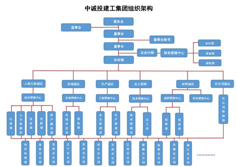 组织架构 中诚投建工集团有限公司