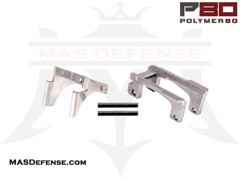 Polymer80 Pf Series Frame Rail Kit 80 Lower Receiver Standard G17 G22 Fitment P80 Bks Blk