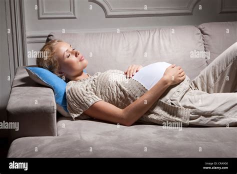 Expectant mother asleep hi-res stock photography and images - Alamy