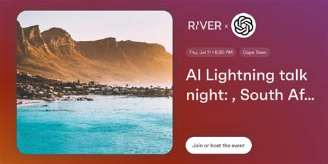 ai lightning talk night cape town south africa