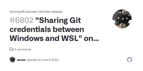 Sharing Git Credentials Between Windows And Wsl On Tips Needs To Be Updated · Issue 6802