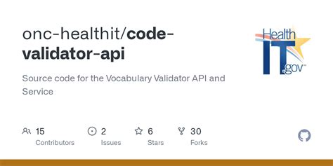 Github Onc Healthitcode Validator Api Source Code For The