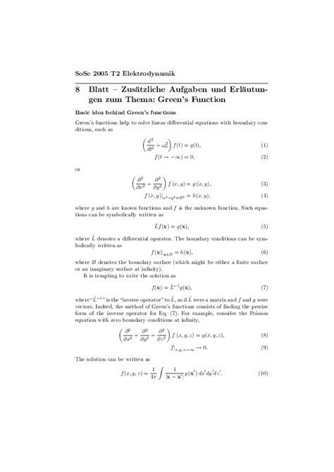 Pdf Basic Explanations About Greens Function