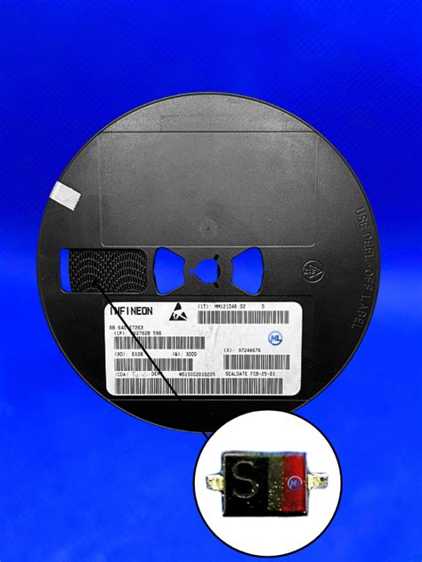 Diodo Varicap Bb640 E7263 Smd Sod 323 Infineon Mlcomp