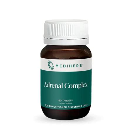 Mediherb Adrenal Complex 60t Healthful Wellness Hub