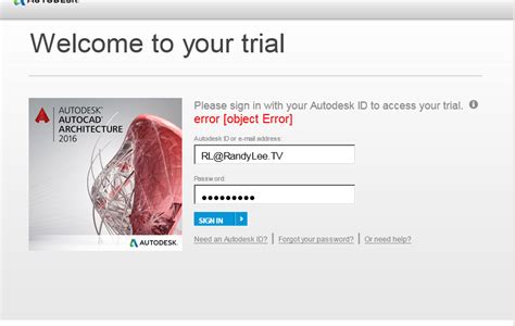 Solved Trial Version Error Object Error Autodesk Community