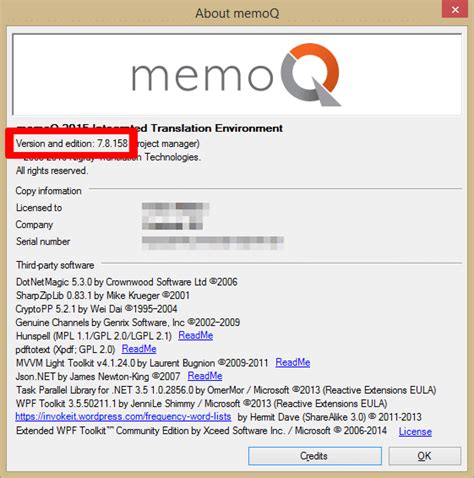 How To Find The MemoQ Version Number Eurotext AG