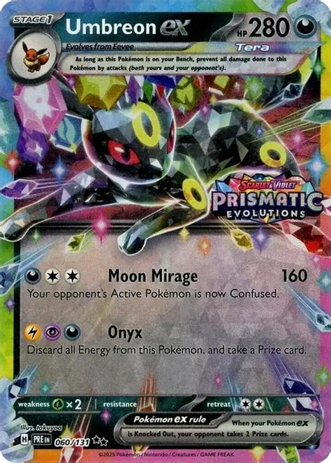 Umbreon Ex Stamped 60 Prices Pokemon Prismatic Evolutions