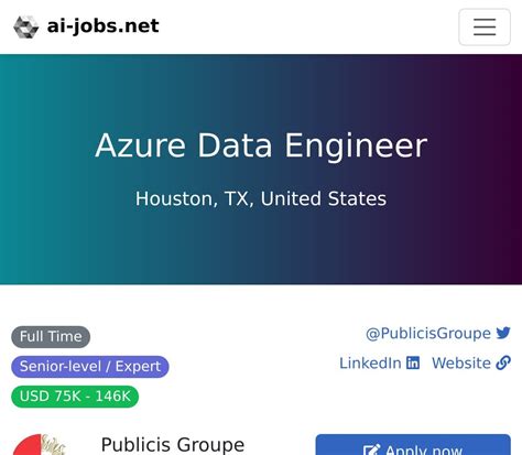 Hiring Azure Data Engineer In Houston Tx United States Raimljobs
