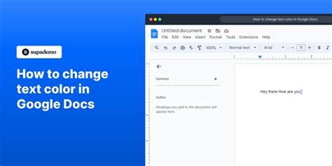 How To Change Text Color In Google Docs