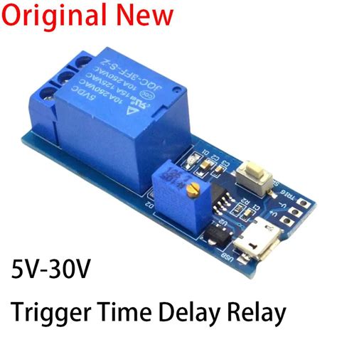 1pcs Wide Voltage 5v 30v Trigger Time Delay Relay Module Timer Module Delay Conduction Delay