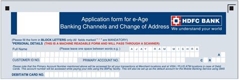 Hdfc Bank Netbanking Registration Form