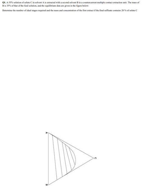 Solved Q1 A 55 Solution Of Solute C In Solvent A Is Chegg Com