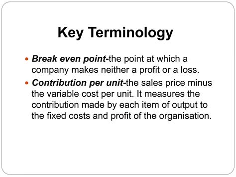 Break Even Analysis Ppt Business Accounting Finance Business