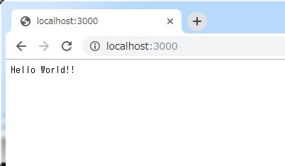 Node jsでHelloWorldを作成する方法