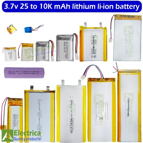 3 7v 25mah 50mah 100mah 180mah 200mah 450mah 500mah 550mah 800mah 850mah 1000mah