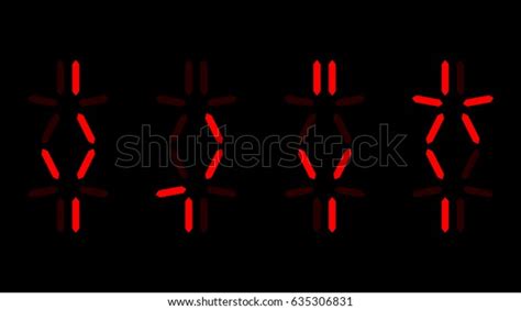 Predator Countdown Digital Clock Alien Numbers Stock Illustration 635306831 Shutterstock