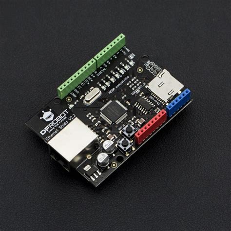 Dfrduino Ethernet Shield V21 Support Mega And Micro Sd Kd Robot Kit