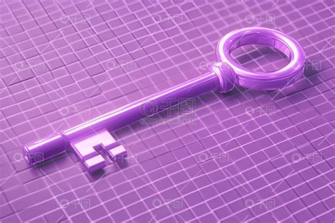 格子背景ai数字艺术 Key3d渲染紫色钥匙居中平放格子背景插画 Ai平面元素免费下载png格式4032像素编号71571890 千图网