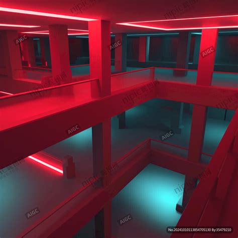 Ai创作图红色科技空间感 红色科技空间 红色立体场景 科幻灯光走廊 粉红色的梦幻长走廊 神秘色彩走廊 霓虹灯过道 虚拟空间海报 霓虹灯场景造型 立体空间背景 梦幻粉红色的长走廊 未来感走廊 红