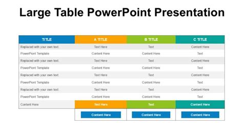 Large Table PowerPoint Presentation PPTUniverse