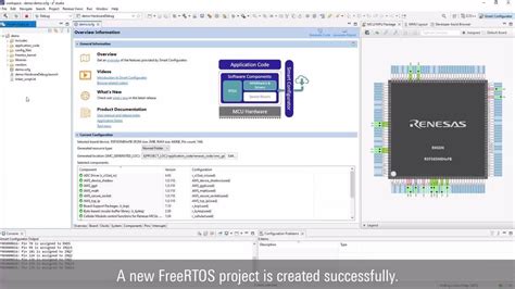 Getting Started For FreeRTOS IoT Using Smart Configurator In E Studio YouTube