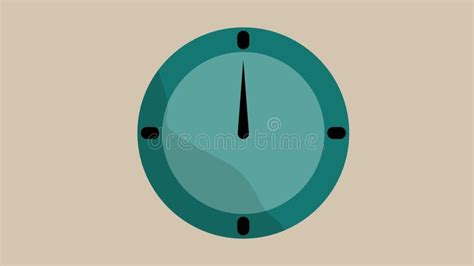 A Clock That Shows Exactly 12 O Clock Stock Illustration Illustration