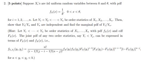 solved [5 points] suppose xi s are iid uniform random