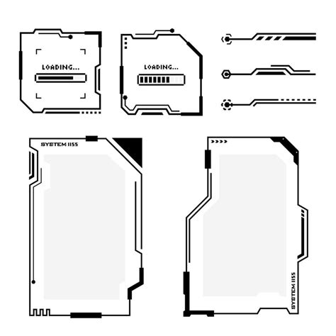 Cyberpunk Futuristic Hud Frame Interface Set 47941659 Vector Art At Cyberpunk Futuristic Hud Frame Interface Set 47941659 Vector Art At