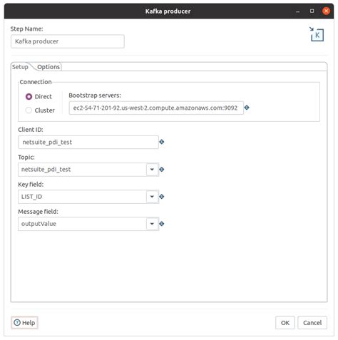 pentaho pdi transformation does not send messages to kafka server