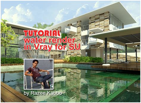 sketchup texture tutorial vray water render in sketchup