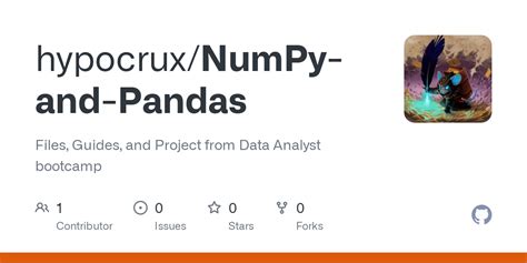 GitHub Hypocrux NumPy And Pandas Files Guides And Project From