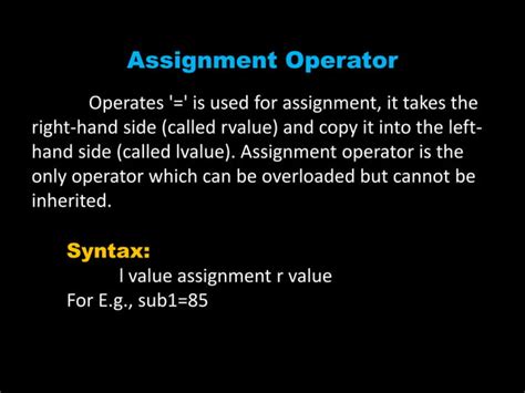 Operators PPT