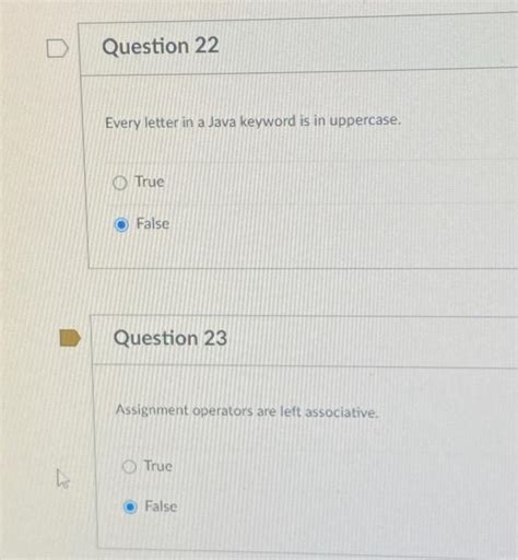 Solved Every Letter In A Java Keyword Is In Uppercase True