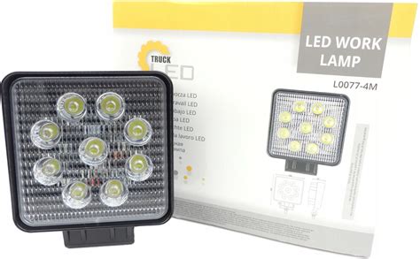 Kamar Lampa Robocza Halogen 9Led Kwadrat Kabel-4M 9-32V L0077-4M ...