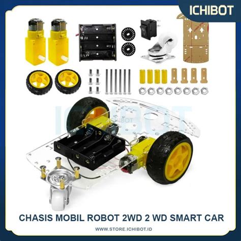 Jual Chasis Mobil Robot 2wd 2 Wd Smart Car Robot Sasis Frame Robot