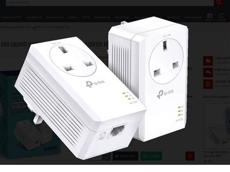 Tp Link Tl Pa7017p Av1000 Gigabit Passthrough Powerline Starter Kit For Sale In Lucan Dublin