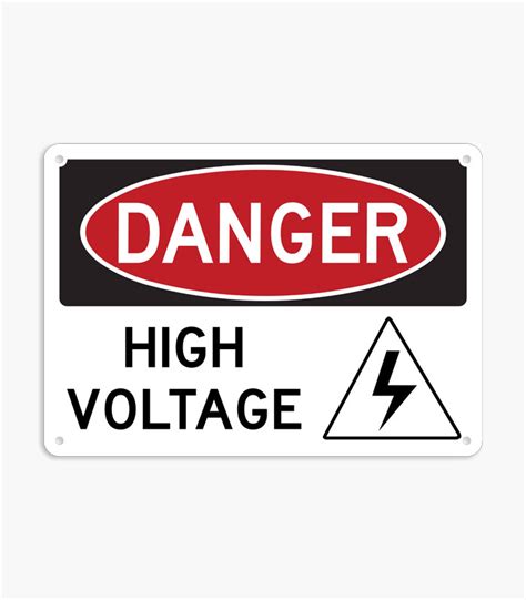 High Voltage Warning Signs Alumetal