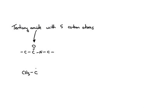 Solved Draw The Skeletal Line Structure Of A Primary Amide With 4