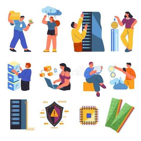 Security Digital Protection And Storing Data Stock Illustration Illustration Of Software