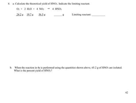 Solved Limiting Reactant Problems Solve The Following Chegg