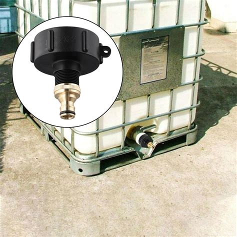 Ibc Adapter 3 4in With Outlet Tap Rainwater For 1000l Container Tank Drum S60x6 Container Tank