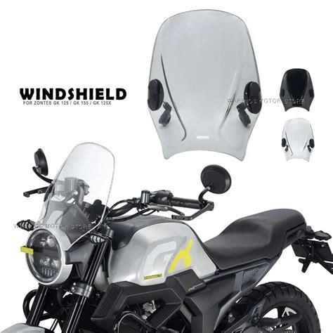 Parabrisas Universal Abs Para Motocicleta Accesorio Para Zontes Gk 125 Gk 155 Gk 125x