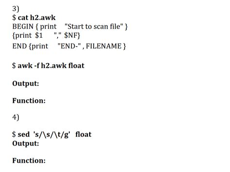 Solved Part Iii Write Output Of Following Commands