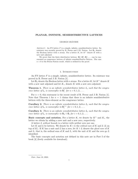 pdf planar infinite semidistributive lattices