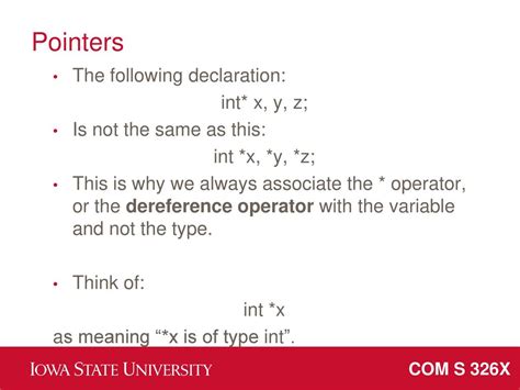 Com S 326x Deep C Programming For The 21st Century Prof Rozier Ppt