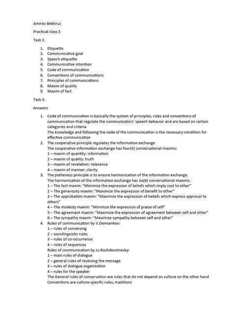Practical Class 5 Pdf Human Communication Social Psychology Practical Class 5 Pdf Human Communication Social Psychology