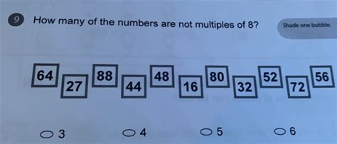 solved 9 how many of the numbers are not multiples of 8 shade one