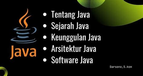 Perangkat Pbo Tentang Java Sejarah Keunggulan Arsitektur Fiture